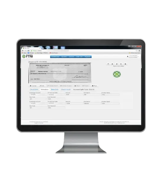 Financial Services Check Processing | FTNI